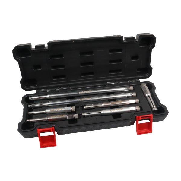US PRO Tools Reverse Action Spark glow Plug Thread Chaser Set M8 - M18