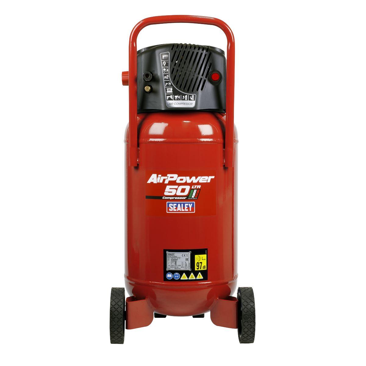 Sealey Compressor 50L Belt Drive 2hp Oil-Free SAC05020